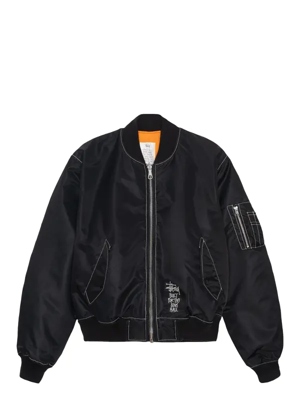 StÜssy Built Reversible Bomber Jacket - Black