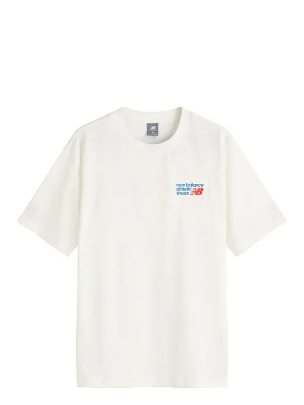 NEW BALANCE Nb Athletics Premium Logo Relaxed T-shirt - Sea Salt