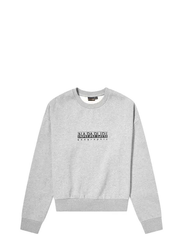 NAPAPIJRI Box Cropped Sweatshirt - Med Grey Mel