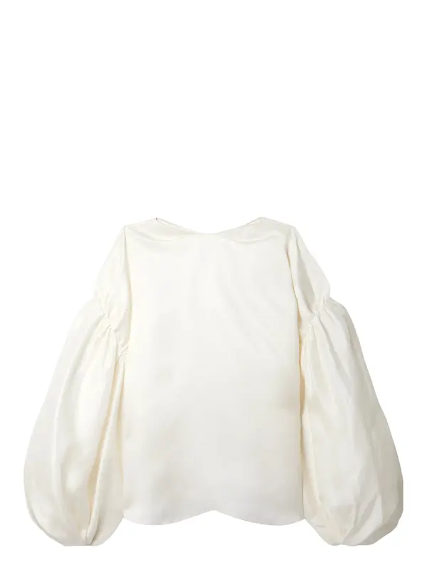 Khaite Quico Oversized Blouse - White
