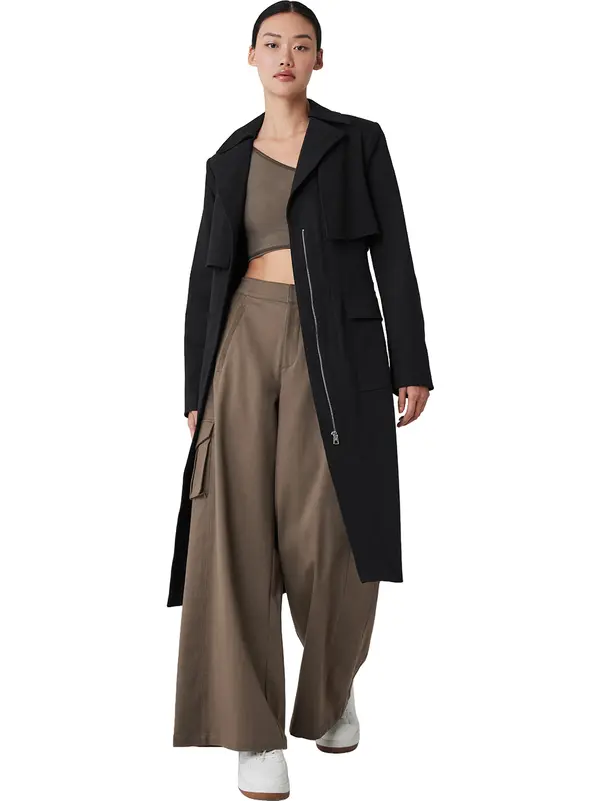 Alo Yoga Formation Trench Coat - Black