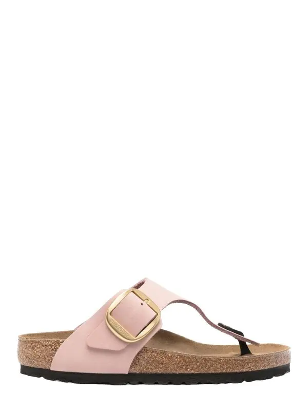 BIRKENSTOCK Gizeh Nubuck-leather Sandals - Pink