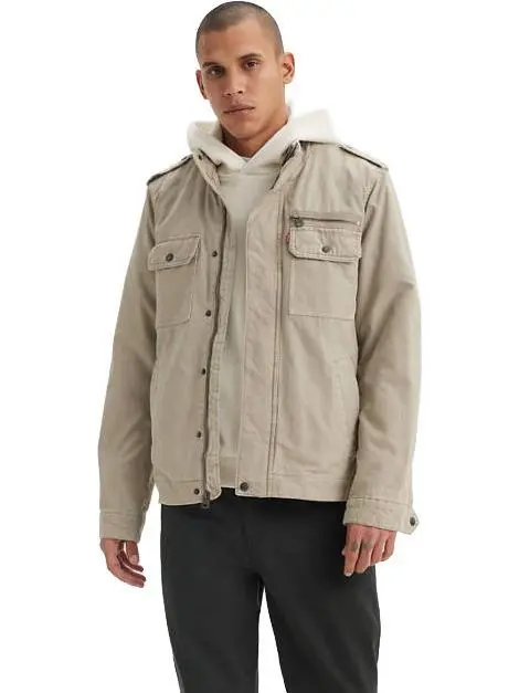 LEVI'S Cotton Military Jacket - Stone