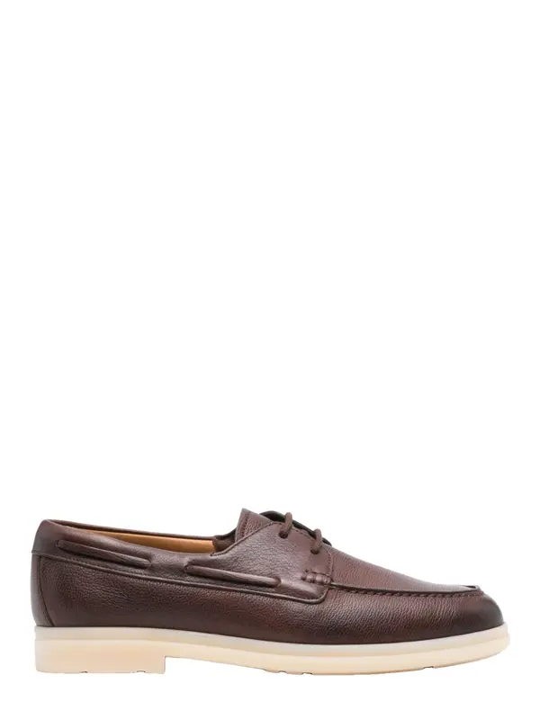 Church's Leather Boat Shoes - Brown