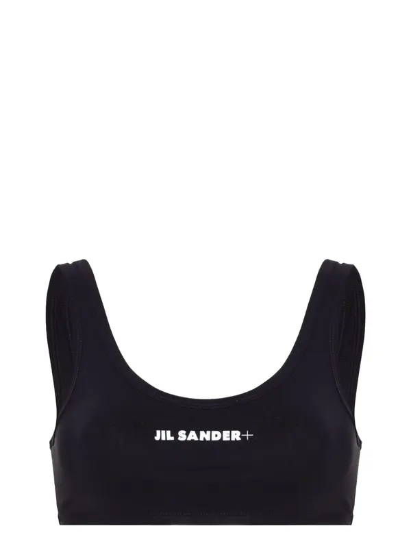 JIL SANDER Logo-print Bikini Top - Blue