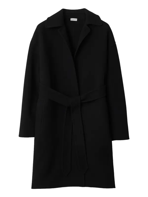 Burberry Cashmere Wrap Coat - Black