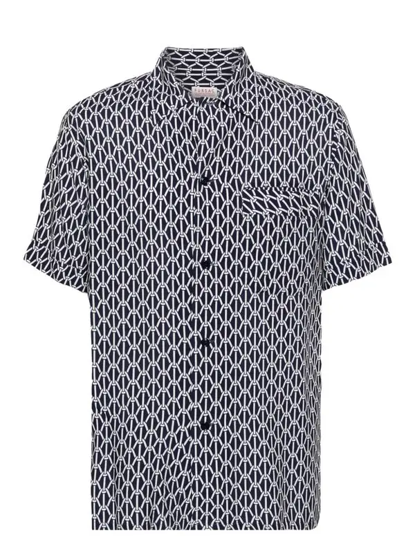 FURSAC Ropes-print Shirt - Blue
