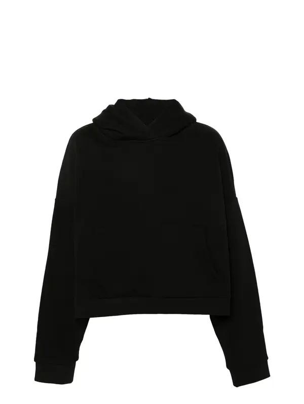 ENTIRE STUDIOS Drop-shoulder Cotton Hoodie - Black
