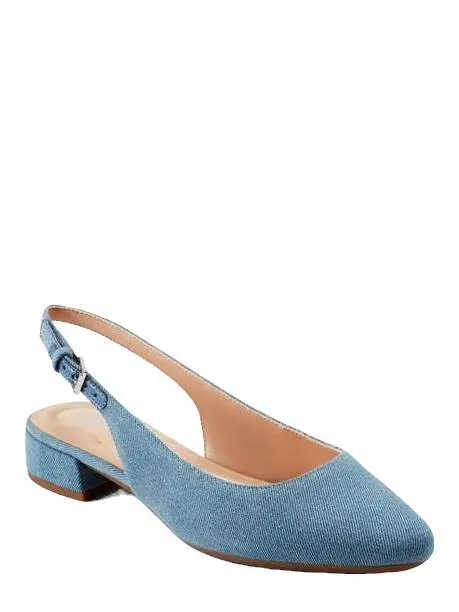 Easy Spirit Cassius Slingback Pumps - Medium Blue