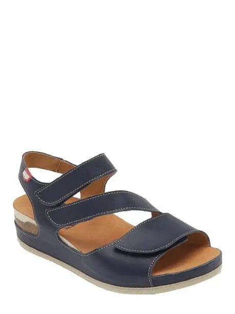 ON FOOT 206 Austin Platform Sandal - Navy