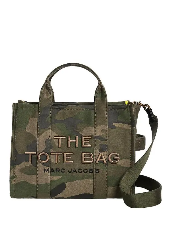 Marc Jacobs Camo Jacquard Medium Tote Bag - Camo Multi/antique Brass