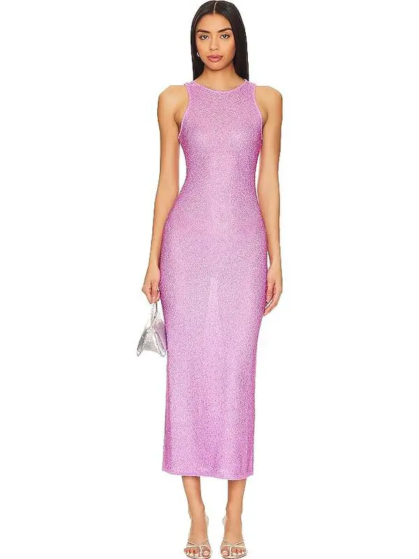 LOVERS AND FRIENDS Hollis Sequin Midi Dress - Pink