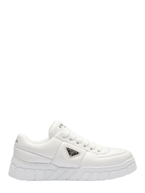 Prada Padded Nappa Leather Sneakers - White