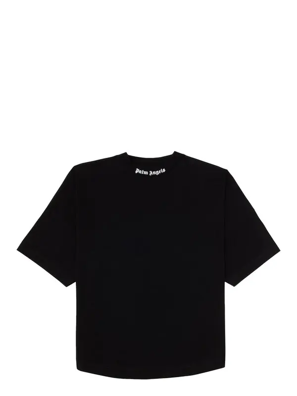 Palm Angels Classic Logo Over Tee /white - Black