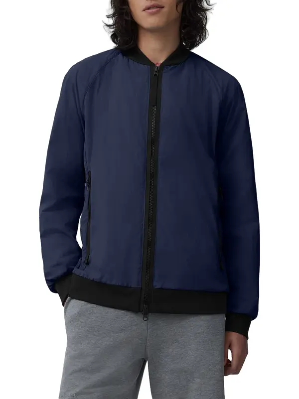 Canada Goose Faber Recycled Nylon Bomber Jacket - Atlantic Navy