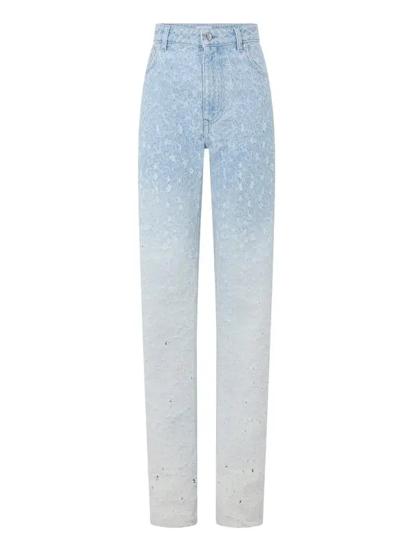 Rabanne Ombre Straight-leg Jeans - Light Wash