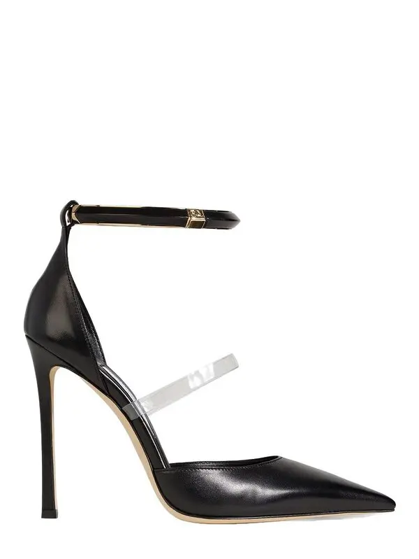JIMMY CHOO Dreece 110 Leather Pumps - Black