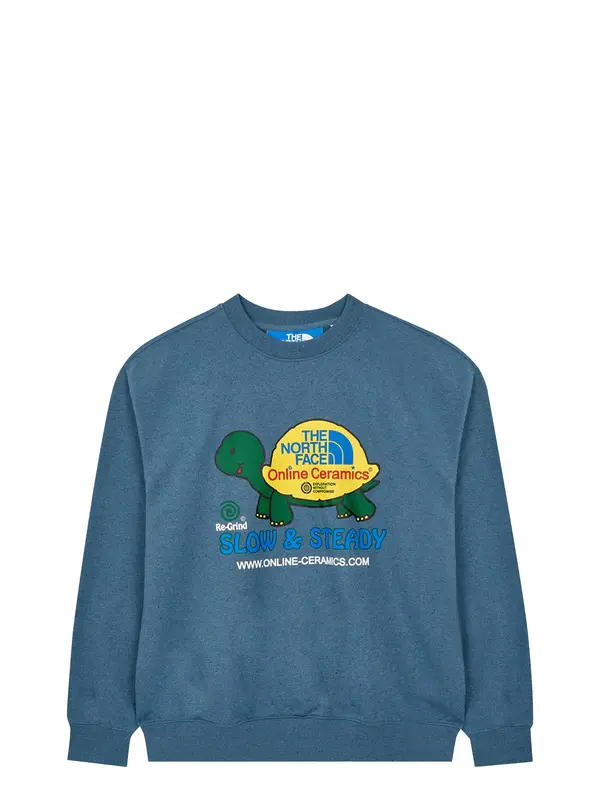 The North Face X Online Ceramics Graphic Crew Sweatshirt - Blue