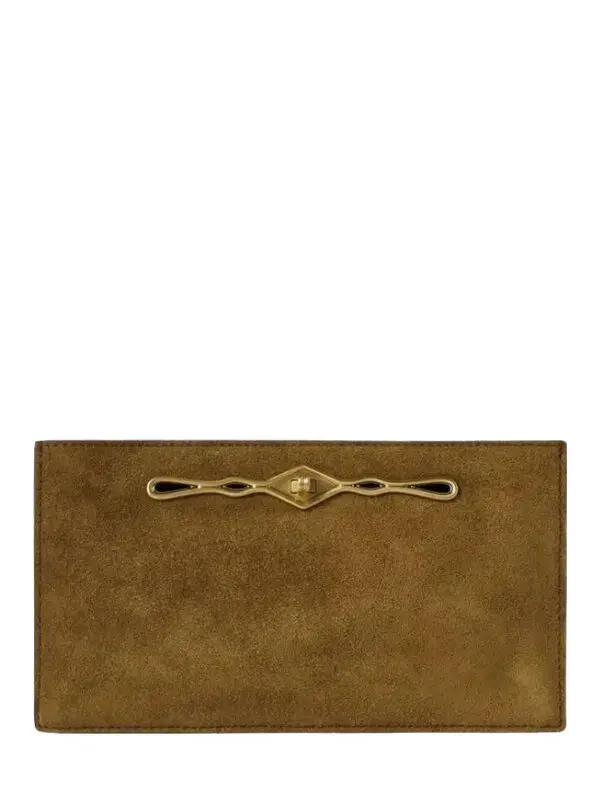 METIER Fernando Jorge Ease Embellished Clutch - Brown