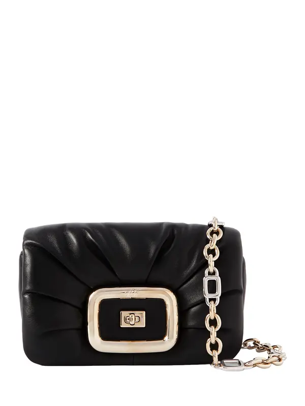 ROGER VIVIER Viv' Choc Me Mini Shoulder Bag - Black