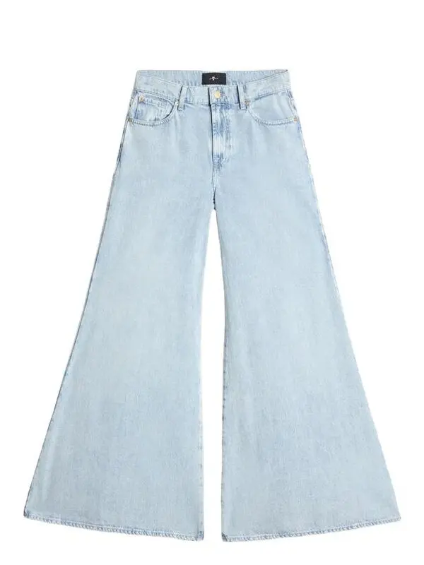 7 For All Mankind Willow Palazzo Wide Leg - Denim
