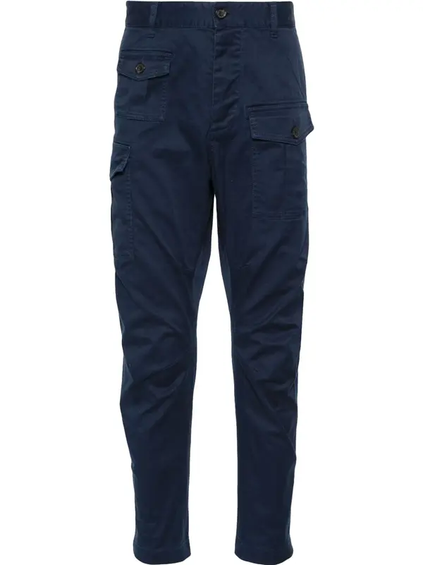 Dsquared2 Tapered Cargo Trousers - Blue
