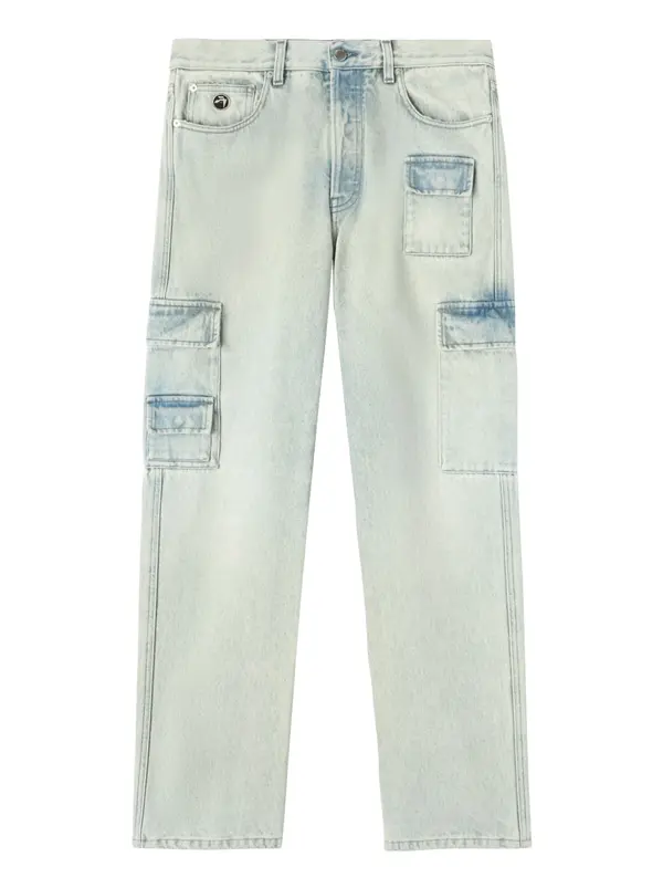 AMBUSH Straight-leg Cargo Jeans - Blue