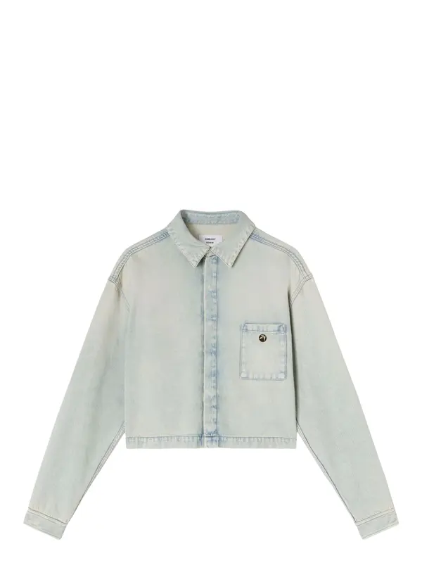AMBUSH Logo-appliqué Denim Jacket - Blue