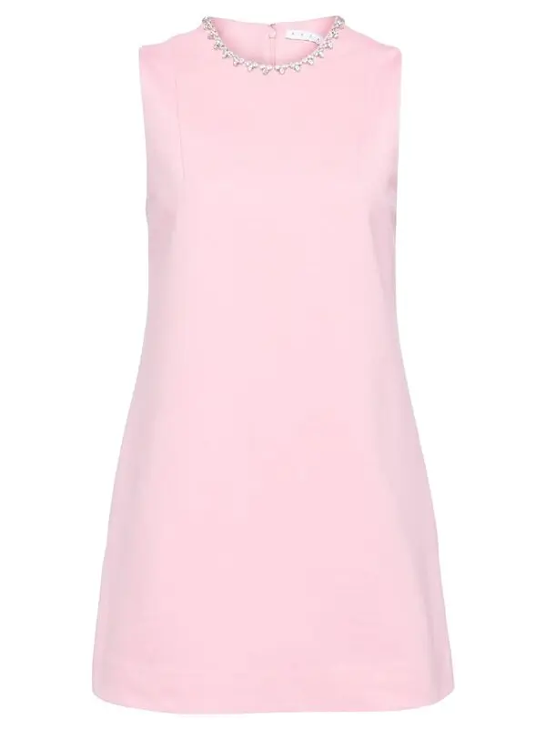 AREA Crystal-embellished Heart Mini Dress - Pink