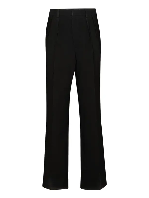 MAISON MARGIELA Straight-leg Gabardine Wool Trousers - Black