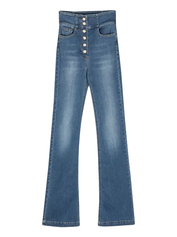 Elisabetta Franchi High-rise Bootcut Jeans - Blue