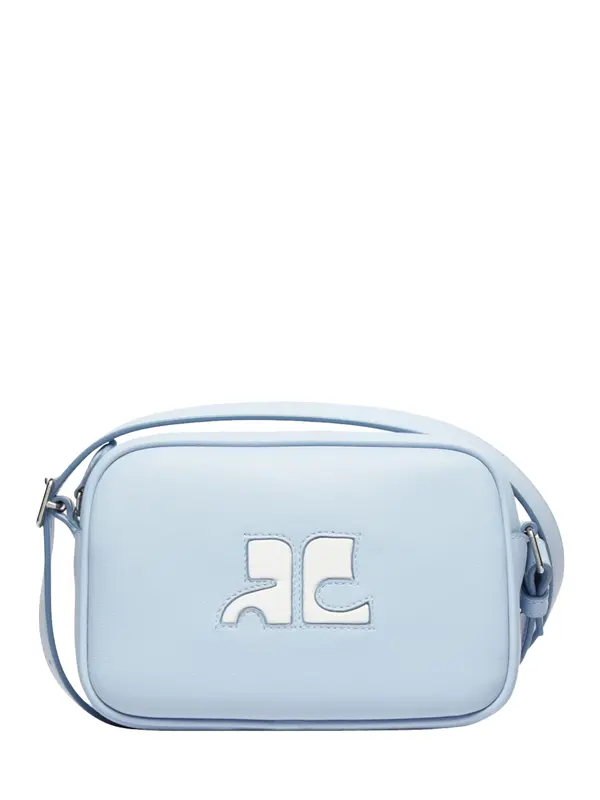 COURREGES Reedition Leather Camera Bag - Blue