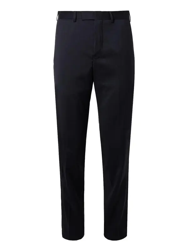 Mr P. Philip Slim-fit Wool-twill Suit Trousers - Blue