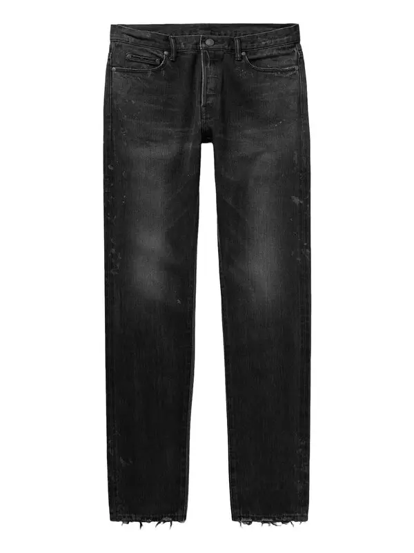 John Elliott The Cast 2 Slim-fit Selvedge Jeans - Black