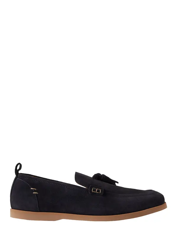 Mr P. Leo Tasselled Suede Loafers - Blue