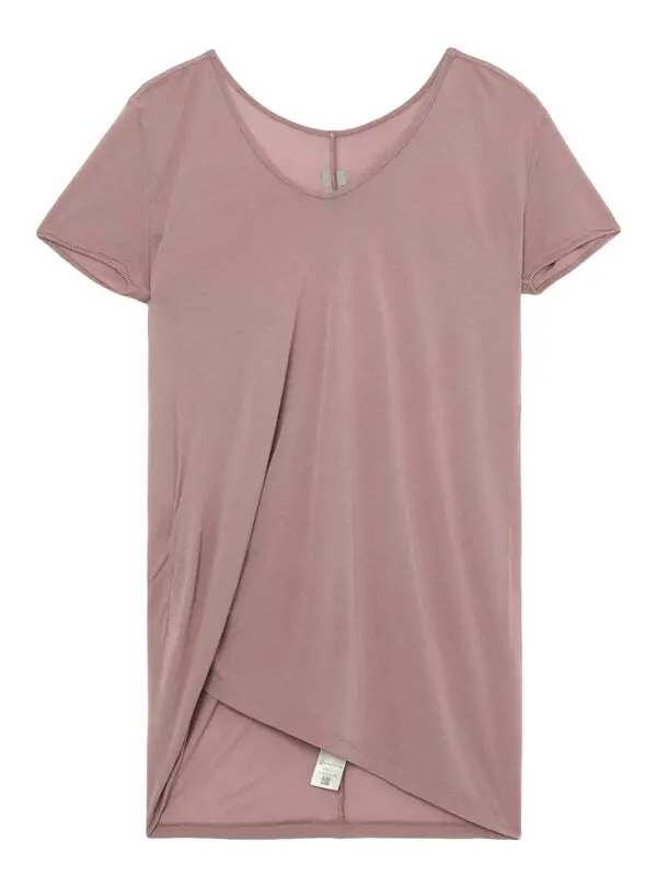 Rick Owens Scoop-neck Draped T-shirt - Pink