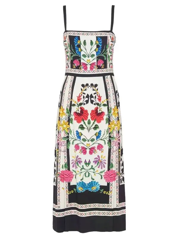 La DoubleJ Floral-print Dress - White
