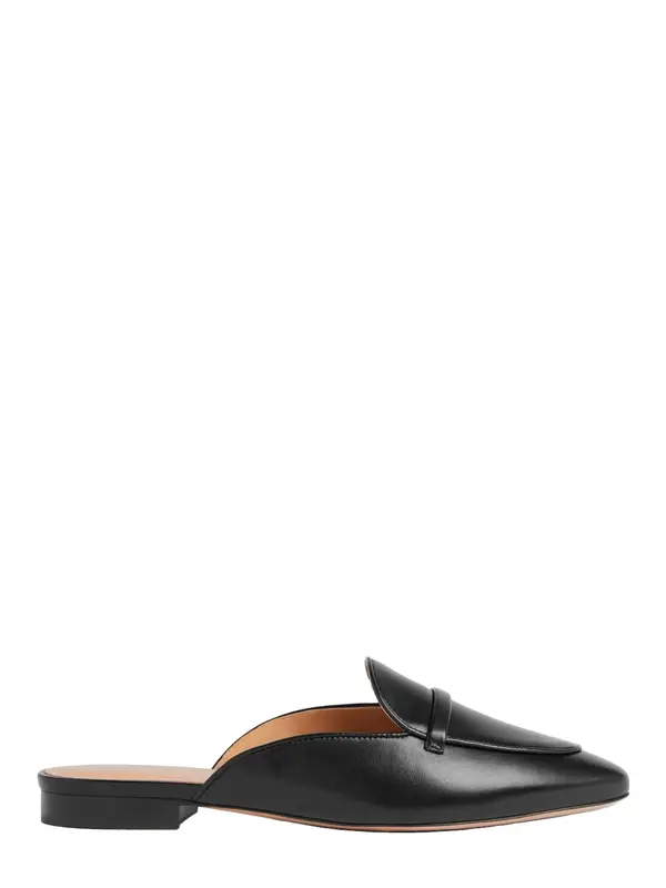 MALONE SOULIERS Berto Leather Mules - Black