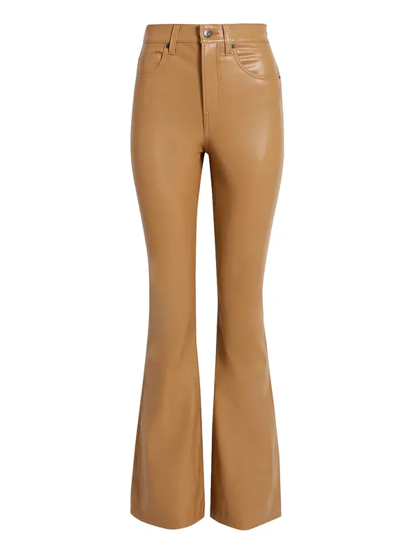 Veronica Beard Beverly Flared Pants - Light Brown