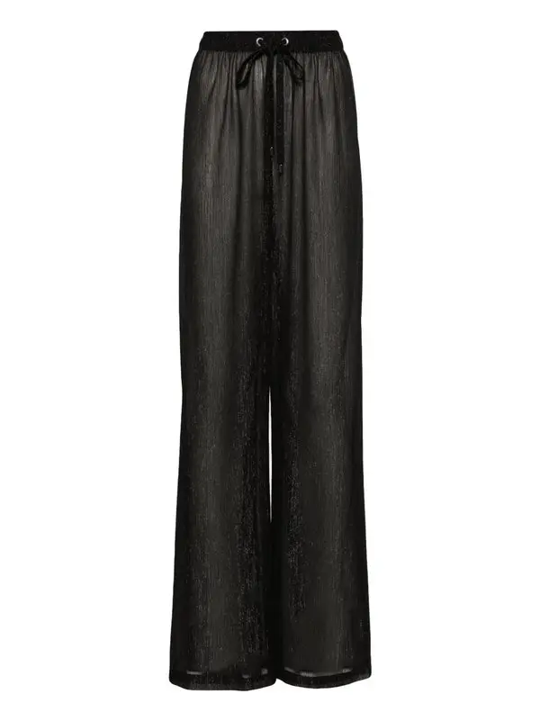 PARAMIDONNA Aurora Lurex Trousers - Black