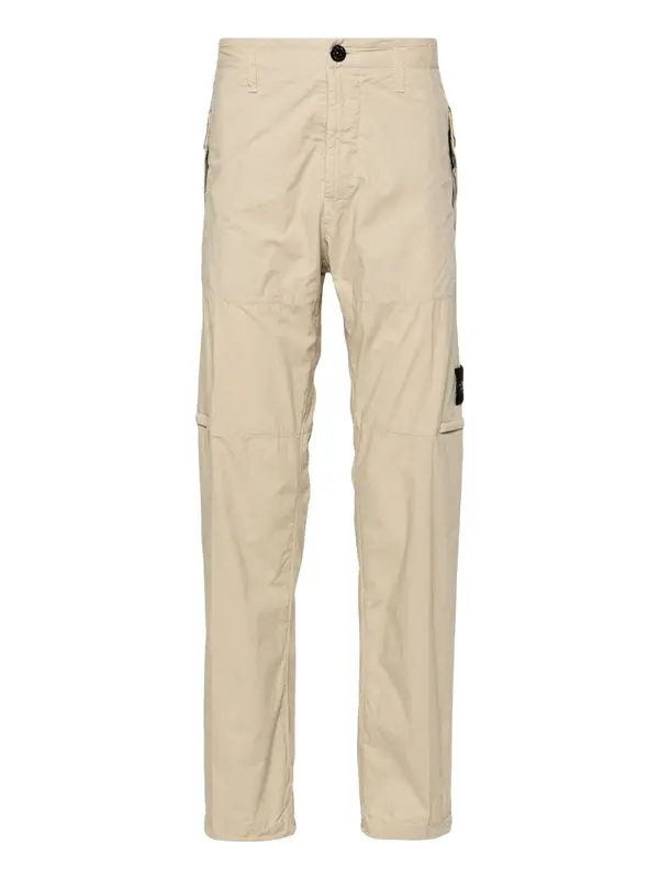 Stone Island Compass Badge Tapered Trousers - Neutrals