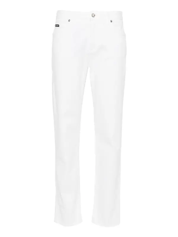 Dolce & Gabbana Audrey Slim-leg Jeans - White