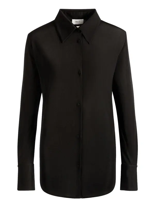 Bally Long-sleeve Jersey Shirt - Black