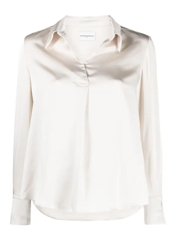 Claudie Pierlot Fluid Blouse - Neutrals