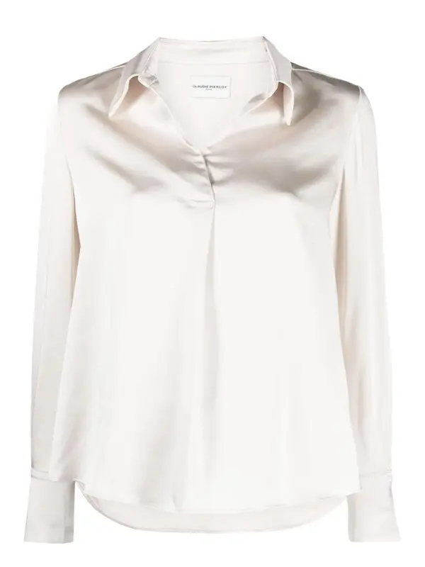 Claudie Pierlot Fluid Blouse - Neutrals