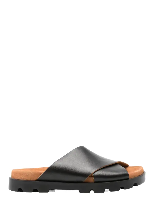 Camper Brutus Leather Sandals - Black
