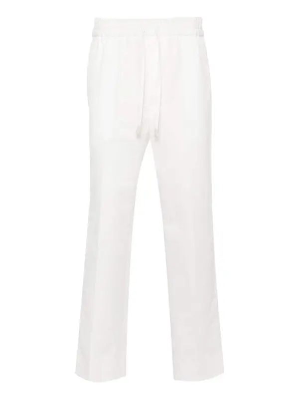 Brioni Chambray Straight Trousers - Neutrals
