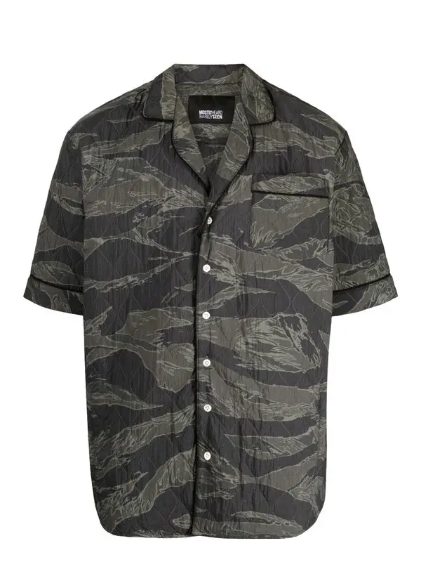 MOSTLY HEARD RARELY SEEN Quilted Camouflage-print Cotton Shirt - Green