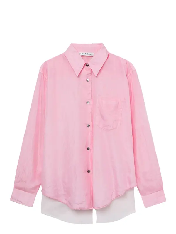 Our Legacy Apron Cotton-silk Shirt - Pink