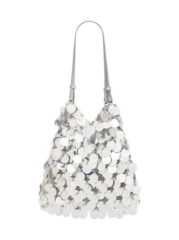 Rabanne Sequined Shoulder Bag - Silver